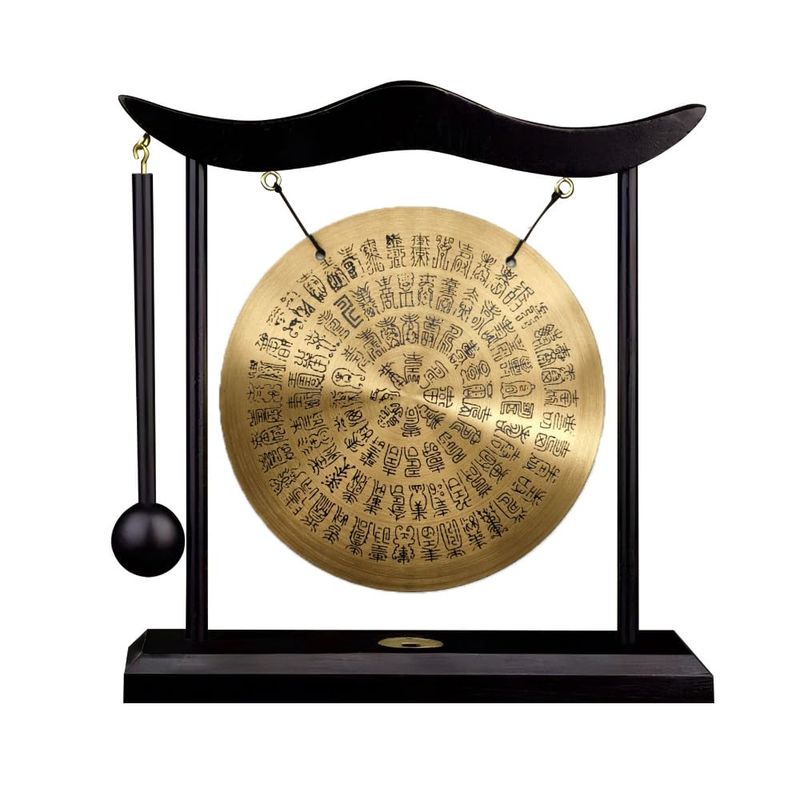 Brass Feng Shui Gong Percussion Instruments Handmade Brass Gong Zen Art ...