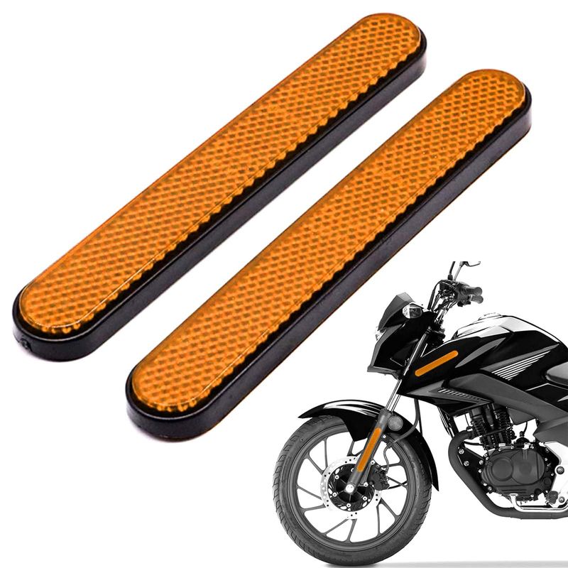 PAVIKE 2 Pcs Car Reflective Car Sticker Reflector Bike Universal ...