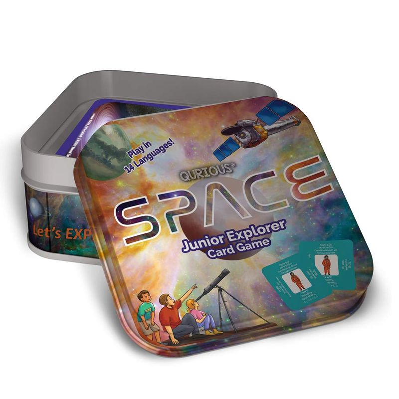 Qurious Space Junior Explorer | STEM Flash Card Game | Pre-Readers Spin ...