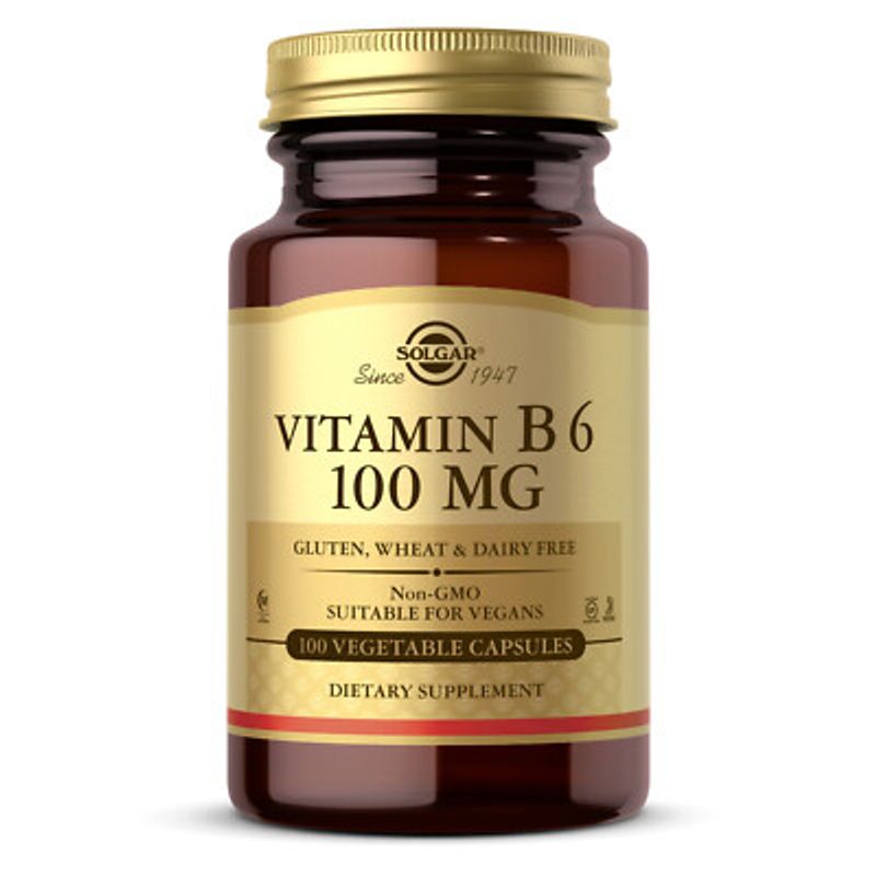 Solgar Vitamin B6 100 mg 100 Vegetable Capsules - Online Marketplace - EveryMarket