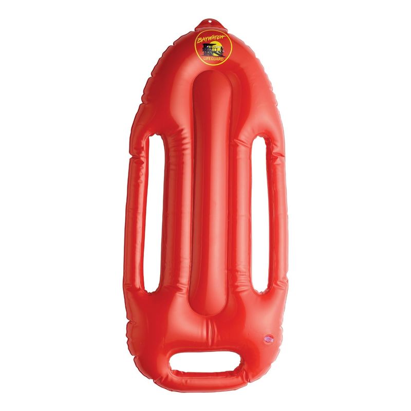 Smiffys Baywatch Inflatable Float, Red, 70cm with Strap & Iconic Logo ...