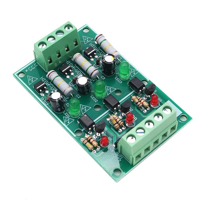 DollaTek 3-Channel Optocoupler Isolation Module, AC 220V Isolated Board ...