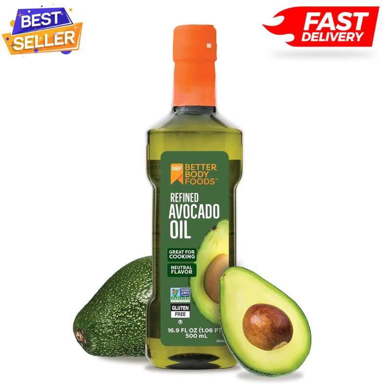100% Pure Avocado Oil Naturally Refined Cooking Oil Non-GMO Paleo ...