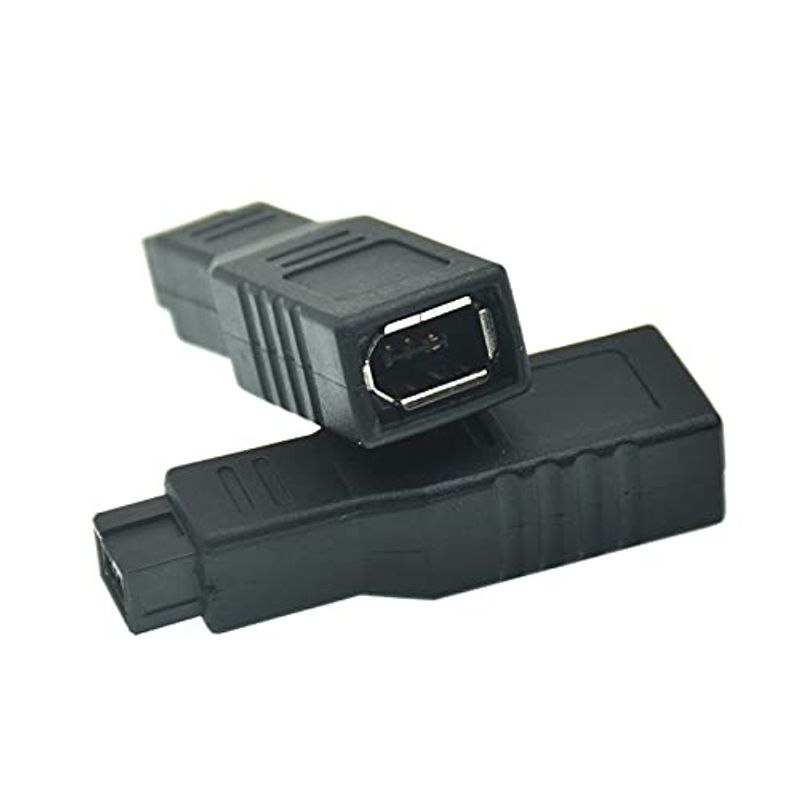 IEEE 1394 FireWire 400 to 800 6 Pin Female to 9 Pin Male Connector ...
