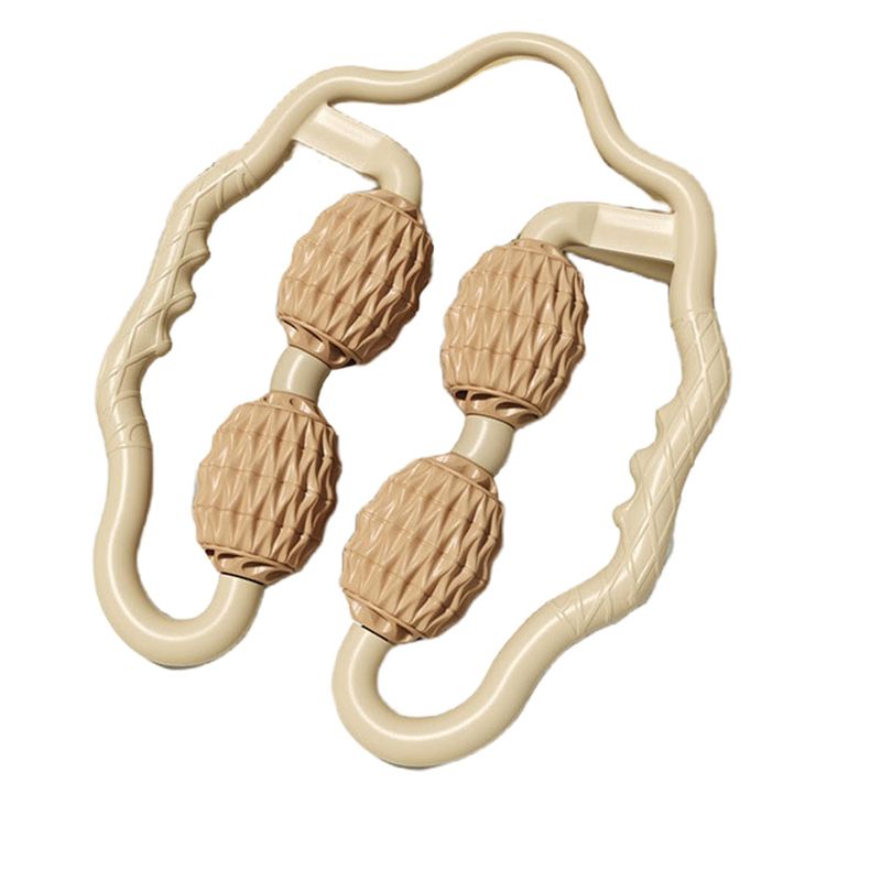 TOMOO 4 Wheels Muscle Roller Massager - 360 Circular Leg Clamps for Leg, Neck, Hand, Arm Muscle ...