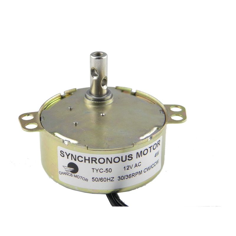 CHANCS Synchronous Motor TYC-50 12V AC 30-36RPM CW/CCW 4W Small ...