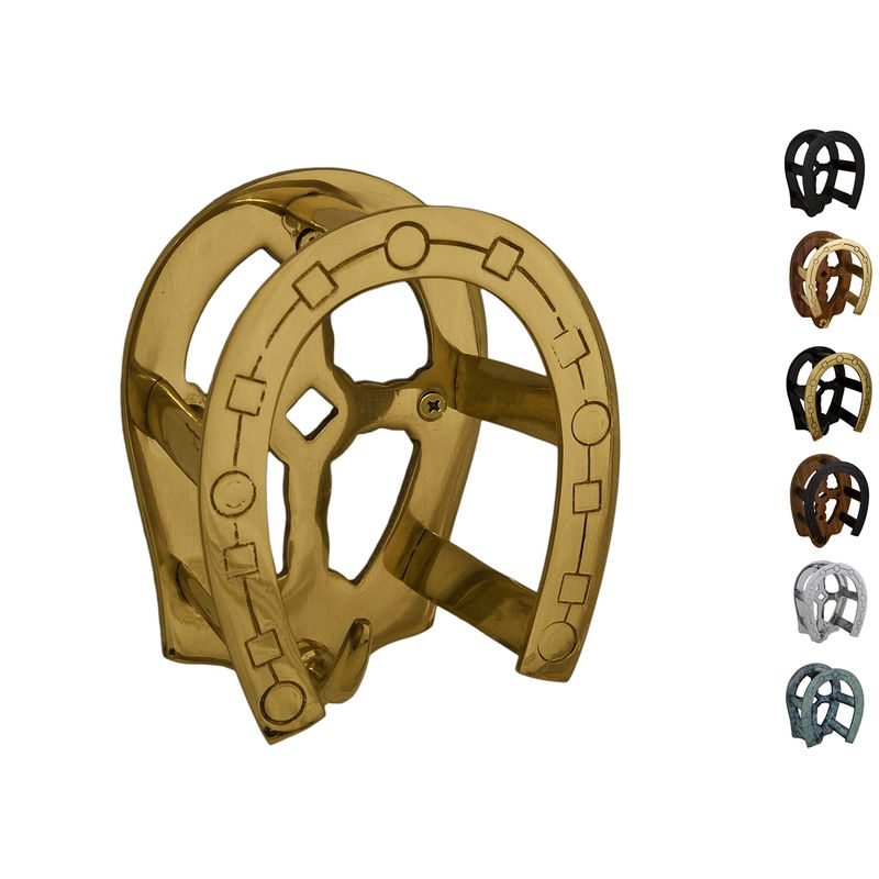 Tack Room Studio Brass Horseshoe Bridle Bracket, Bridle Hook, Bridle ...