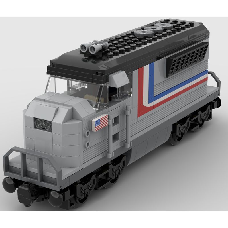 LEGO EMD Commuter Train Locomotive CUSTOM Kit, MOC. 100% NEW LEGO ...