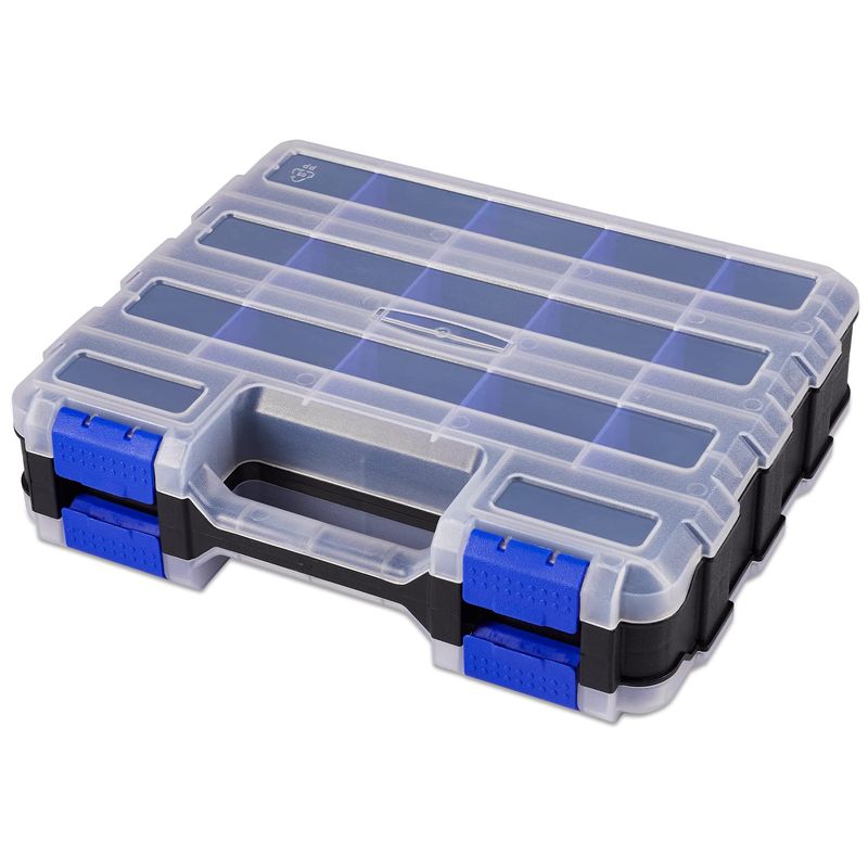 Hardware Organizer Box 34 Compartments Small Parts Organizer with ...