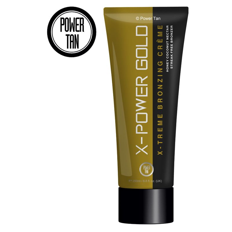 Power Tan X-Power Gold Bronzer Tanning Sunbed Lotion Cream Accelerator ...