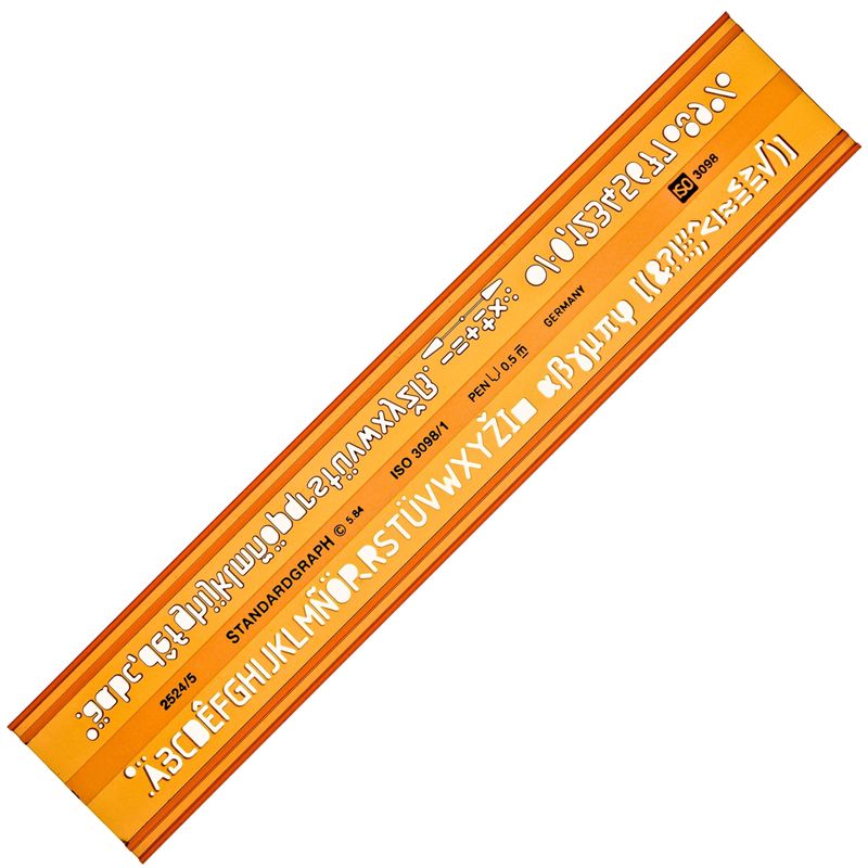 5mm Lettering Letter Guide Letters Drawing Drafting Template Stencil 5 ...