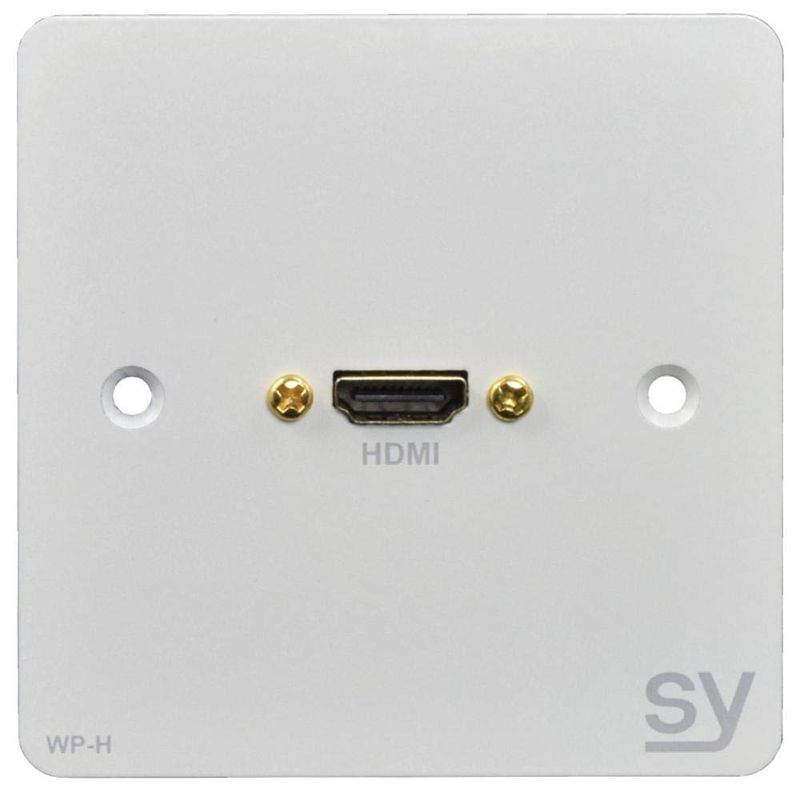 HDMI Single Gang Wall Input Plate | Wall Plates and Floor Boxes Audio ...