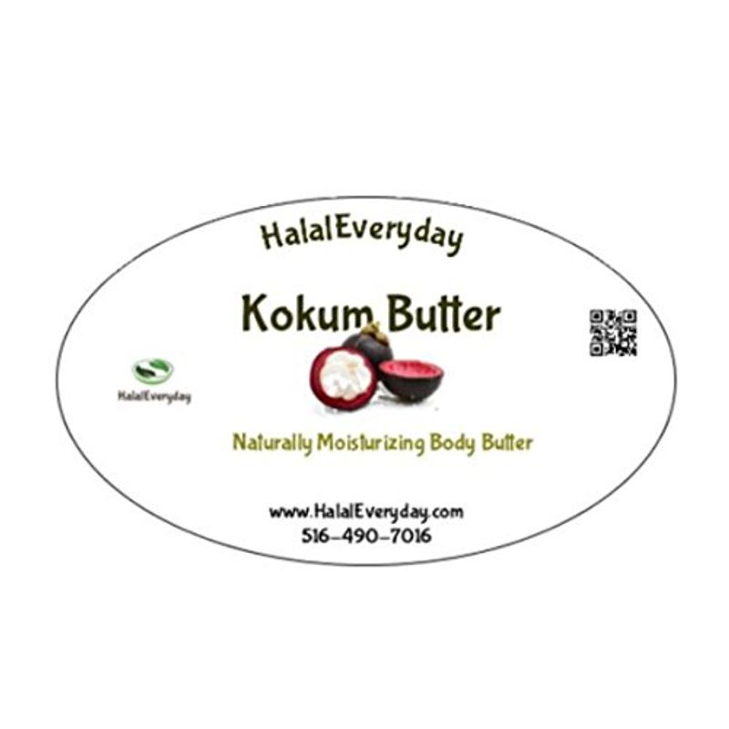 HalalEveryDay Kokum Butter - Raw and Refined 8 oz Made from the seed of ...