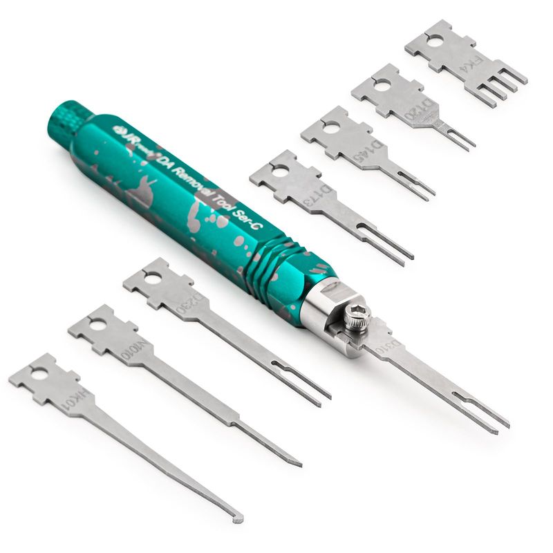 JRready ST5255 Pin Extractor Tool,Terminal Removal Tool Includes 8 Pcs ...