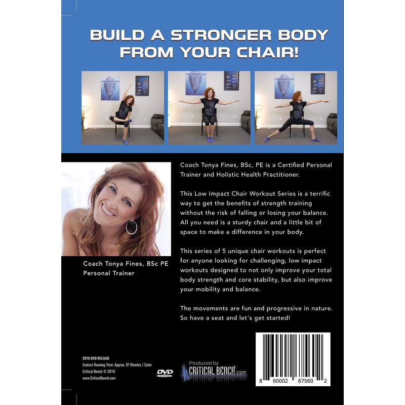 CRITICAL BENCH Low Impact Chair Workout Series DVD - Low Impact Follow ...