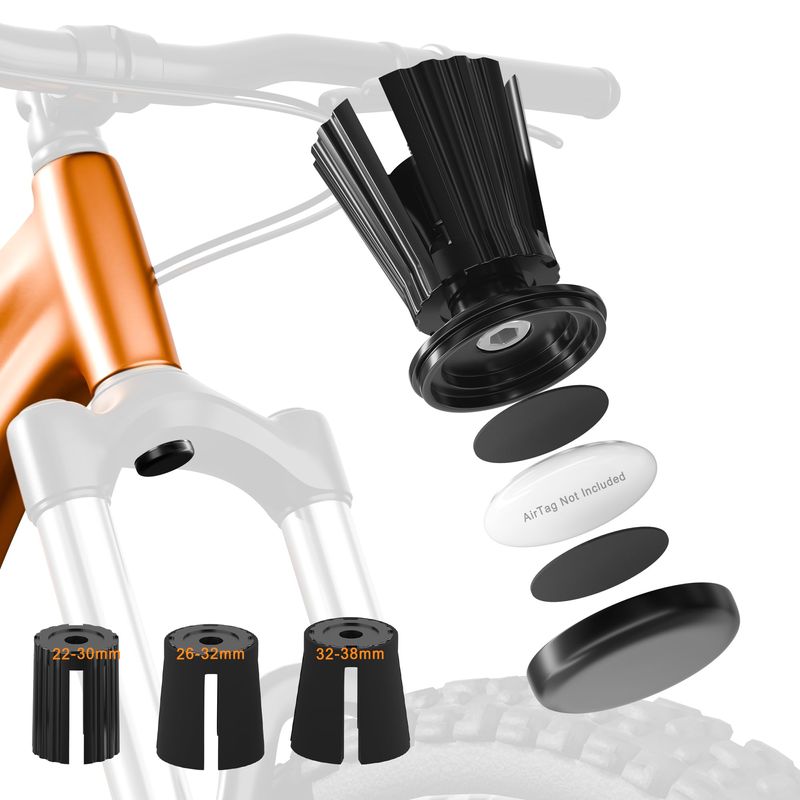 NICEDACK Airtag Bicycle Holder, AirTag Bicycle Mountain Anti-Theft ...