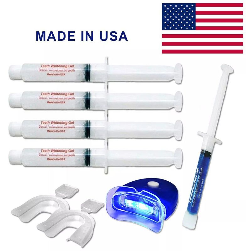 4 Units FOR SENSITIVE TEETH 10% Whitening BLEACHING White + 1 Light ...