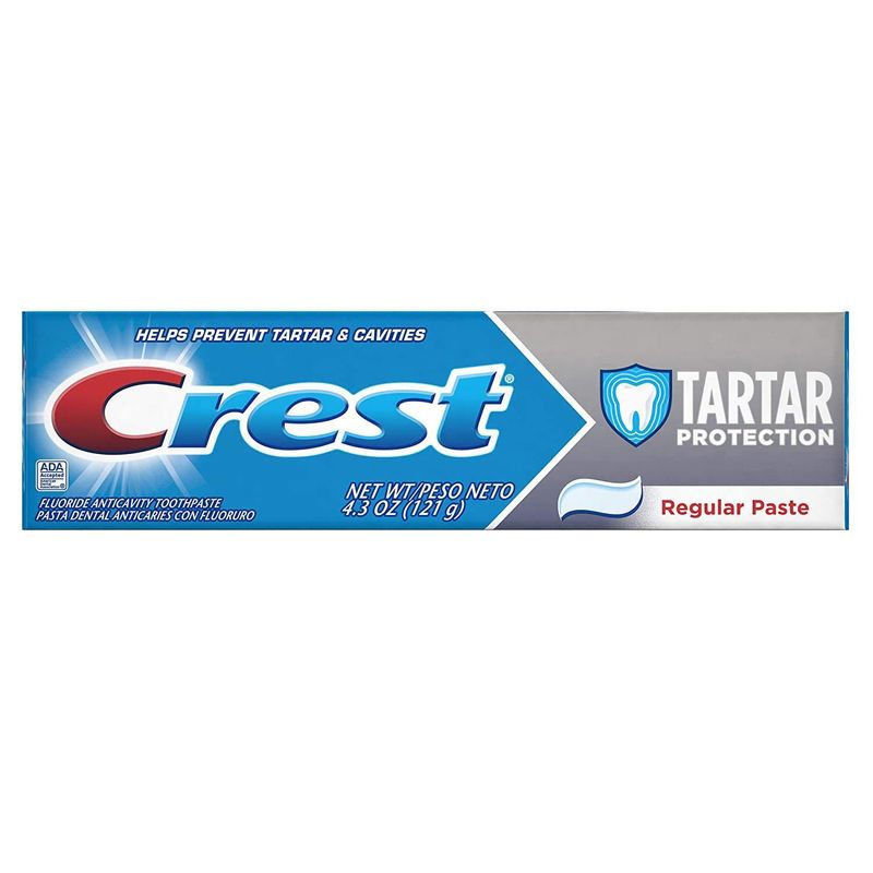 Crest Tartar Protection Toothpaste, Regular Paste, 8.550 Lb, 5.7 Oz ...