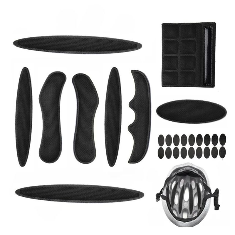 WeddHuis Bicycle Helmet Padding Foam Padding Velcro Dots Kit, Universal ...