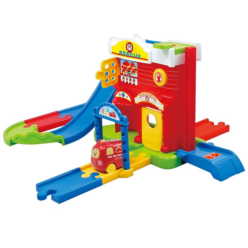 Toy Chef Go Go Drivers Garage Playset, Car Garage with Car Launcher ...