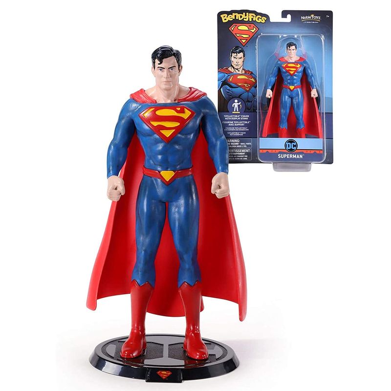 BendyFigs DC Superman - by The Noble Collection - Officially Licensed ...