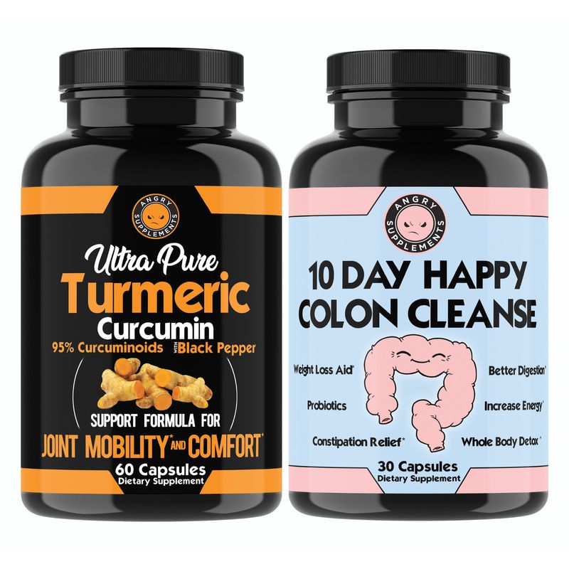 Natural Joint Support Ultra Pure Turmeric and 10 Day Happy Colon ...