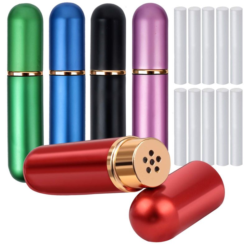 YGDZ Essential Oil Inhaler 5pcs Empty Personal Nasal Aromatherapy ...