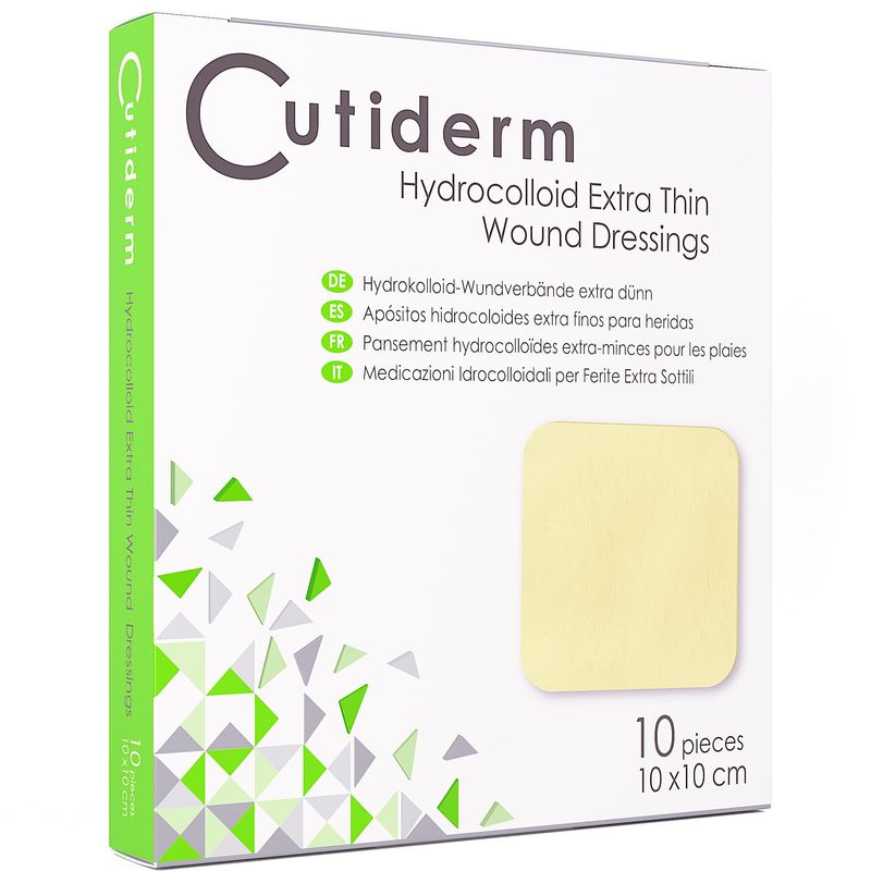 Pack of 10 Cutiderm Sterile Hydrocolloid Extra Thin Adhesive Wound ...
