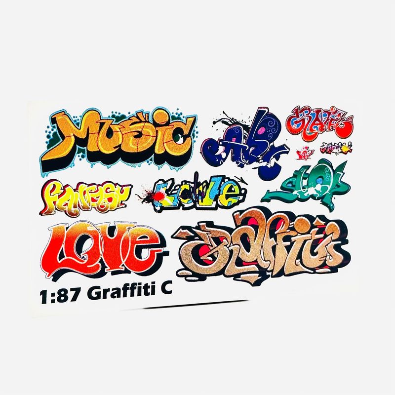 Waterslide Decal Scale 1:87 H0 Graffiti Model Railway & Model Making ...