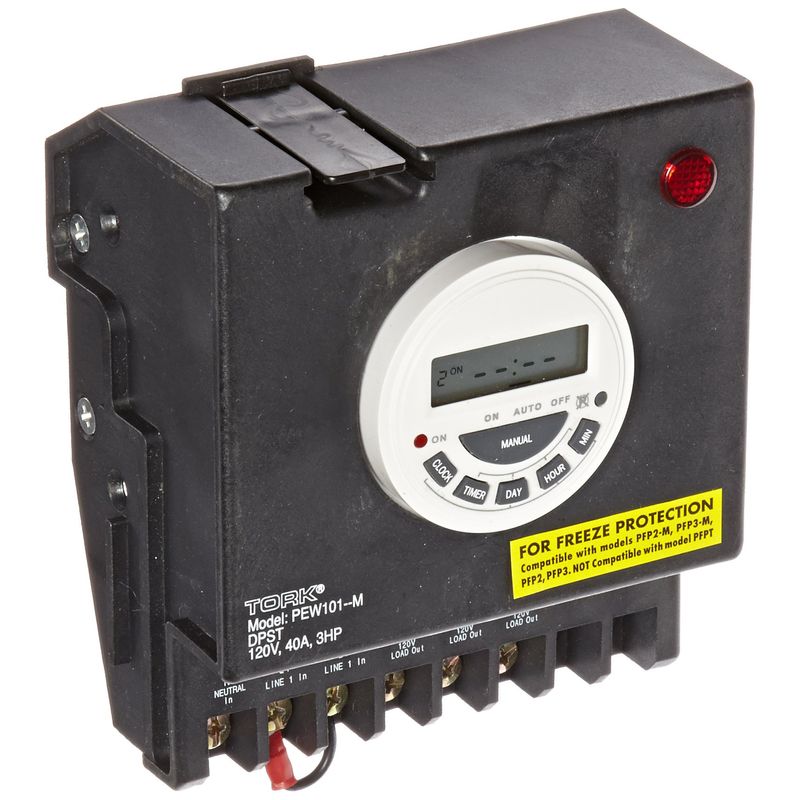 P1100 Series Swimming Pool Timers, 7 Day Digital Control, 120 VAC Input ...