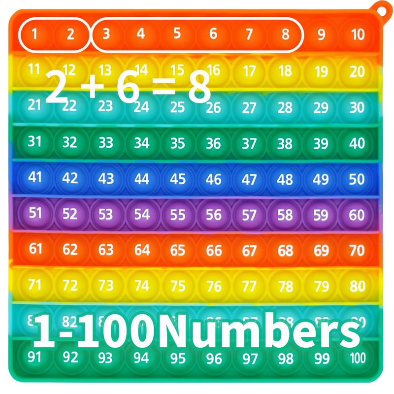 1-100 Number Math Toy, Stress Relief Fidget Toys, Numbers Enlightenment ...