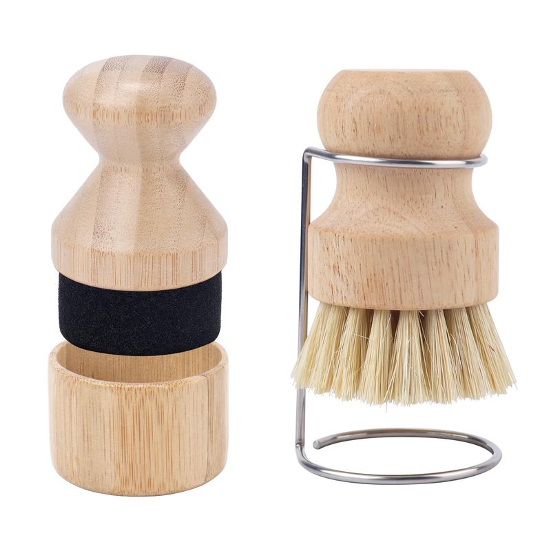 Cutting Board Oil Wax Applicator and Scrub Brush, Butcher Block Wax ...