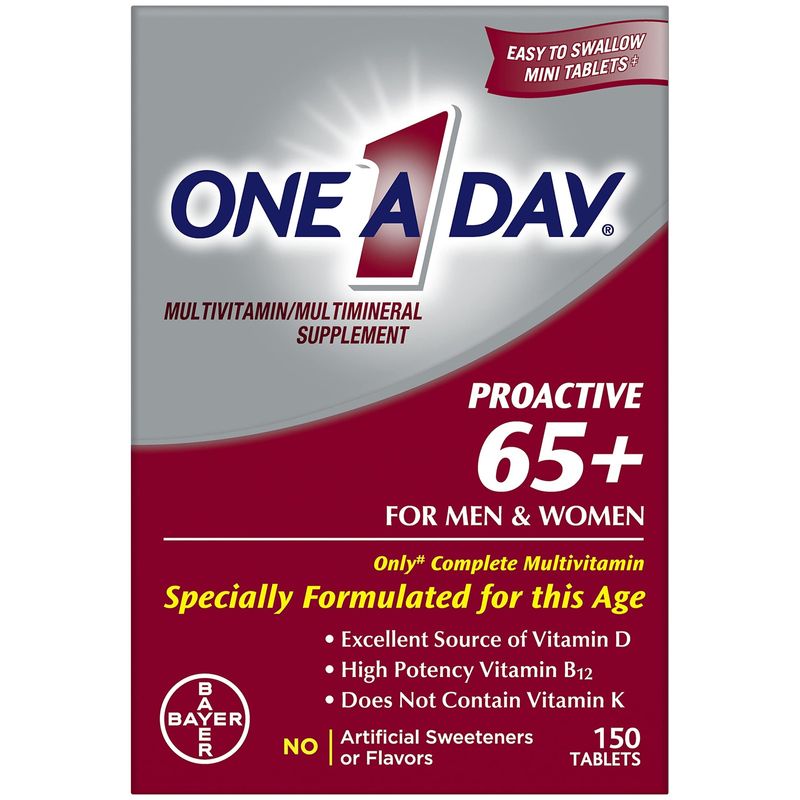 One A Day Proactive 65+, Mens & Womens Multivitamin, Supplement with ...