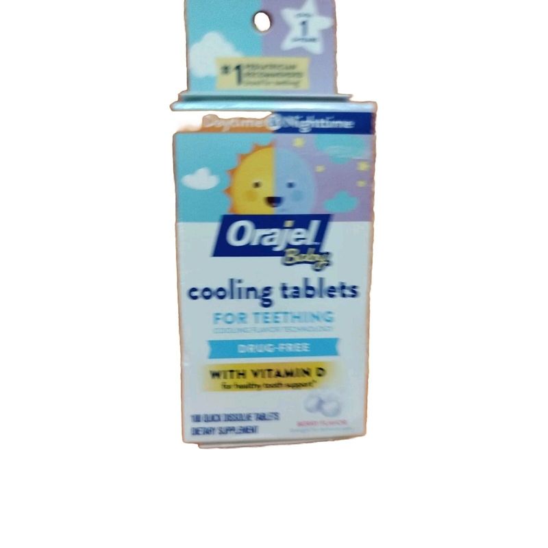 Orajel Baby Daytime and Nighttime Cooling Tablets Teething With Vitamin ...