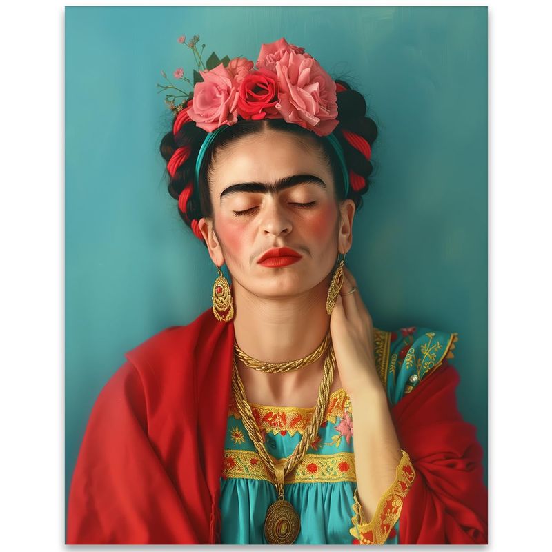 Frida Kahlo Inspired Frida Kahlo Wall Art Poster - The Turquoise ...