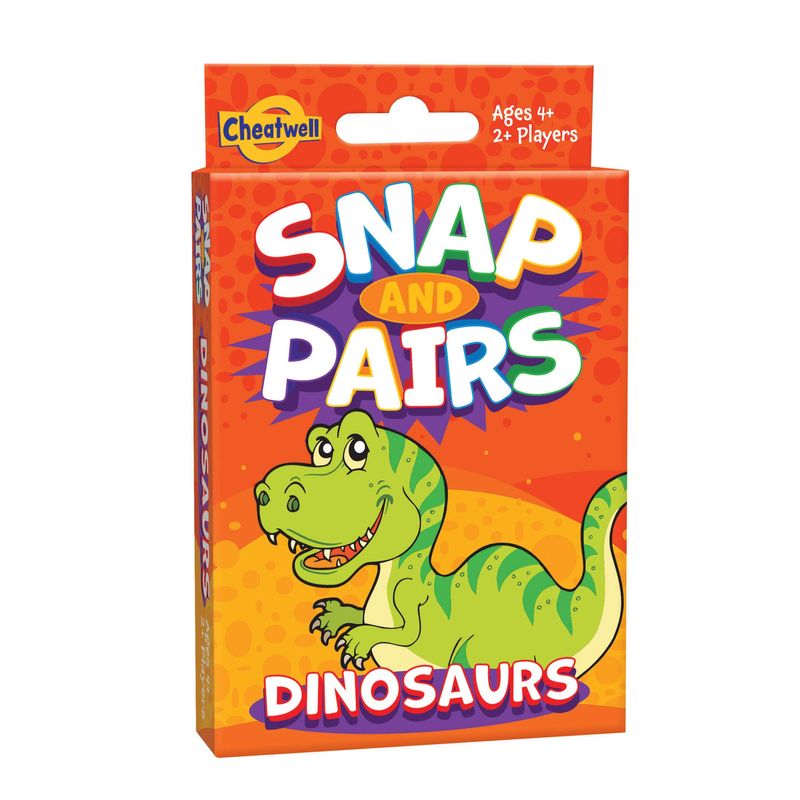 Cheatwell Games Snap + Pairs Dinosaurs - Card Game - Classic Fun Game ...