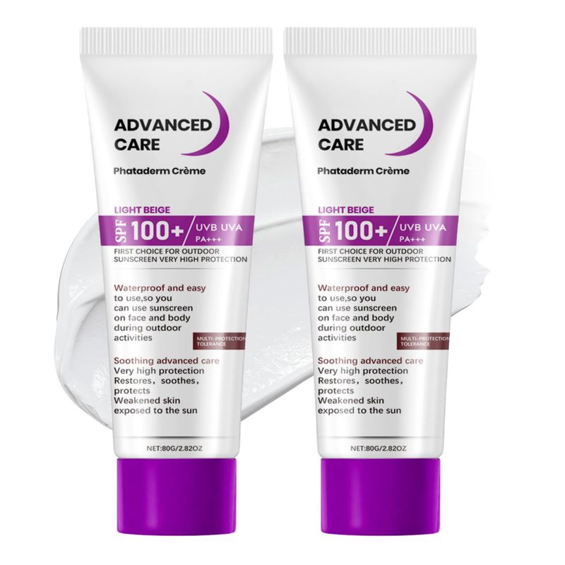 2pcs Spf 100 Sunscreen - Sun Cream Spf 100 - Uvb/Uva High Protection ...