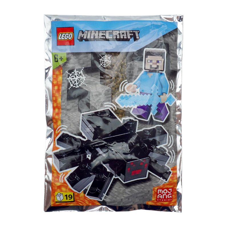 LEGO Minecraft: Steve Minifigure with Pickaxe and Spider - Online ...