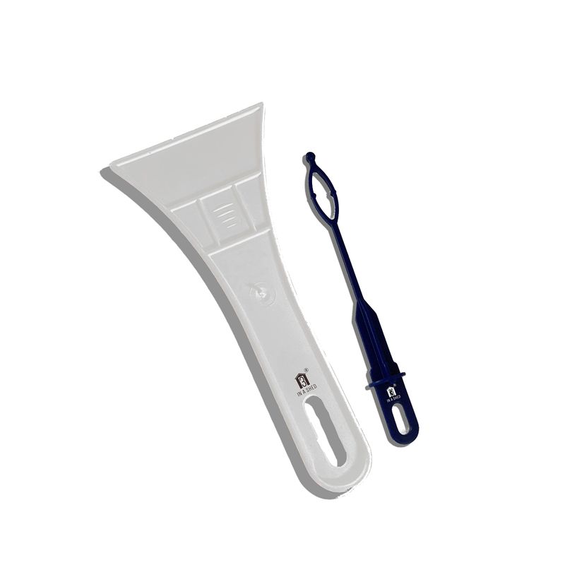 3 In A Shed Universal White and Blue Fridge Freezer Compact Defrost ...