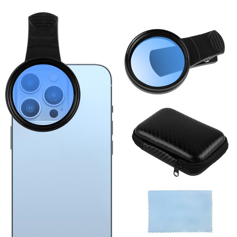 Clip-on Filter 52mm CPL Filters Polarizing for Smartphones, Universal ...