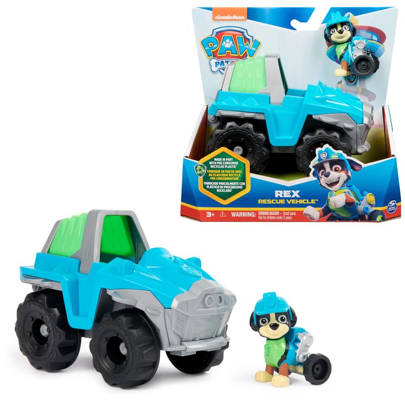 Paw Patrol, Dinosaurier-Rettungsfahrzeug mit Rex-Figur (Sustainable ...
