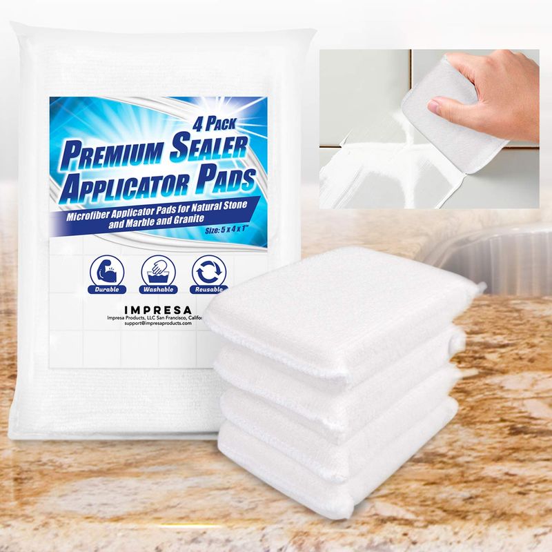 Reusable Sealer Applicator Pads [4 Pack] - Advanced Microfiber Cleaning ...