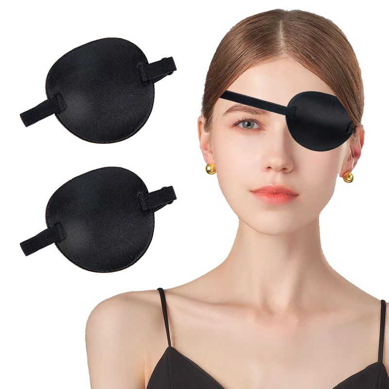 2pcs Eye Patches for Adults,Eye Patch Pirate Eye Patch Medical Eye Patch Costume,Eye Patches for ...