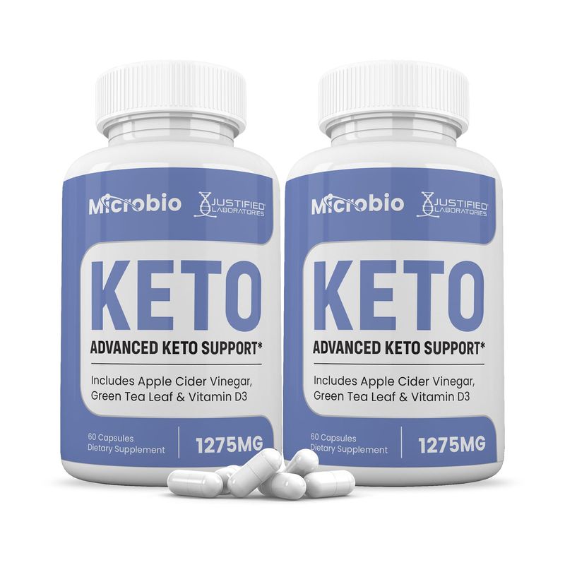 (2 Pack) Microbio Keto ACV Pills 1275MG Keto Support Blend Capsule ...