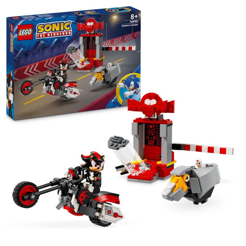 LEGO Sonic the Hedgehog Shadow the Hedgehog Escape, Motorbike Toy for ...