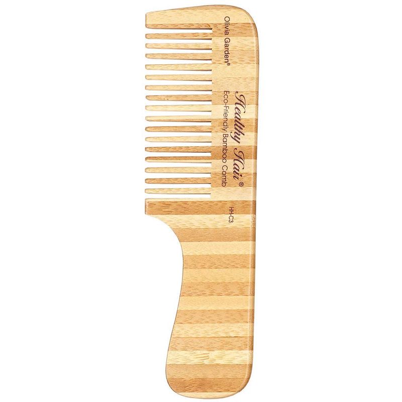 Olivia Garden Bamboo Touch Comb – Eco-conscious Bamboo Hair Comb with ...