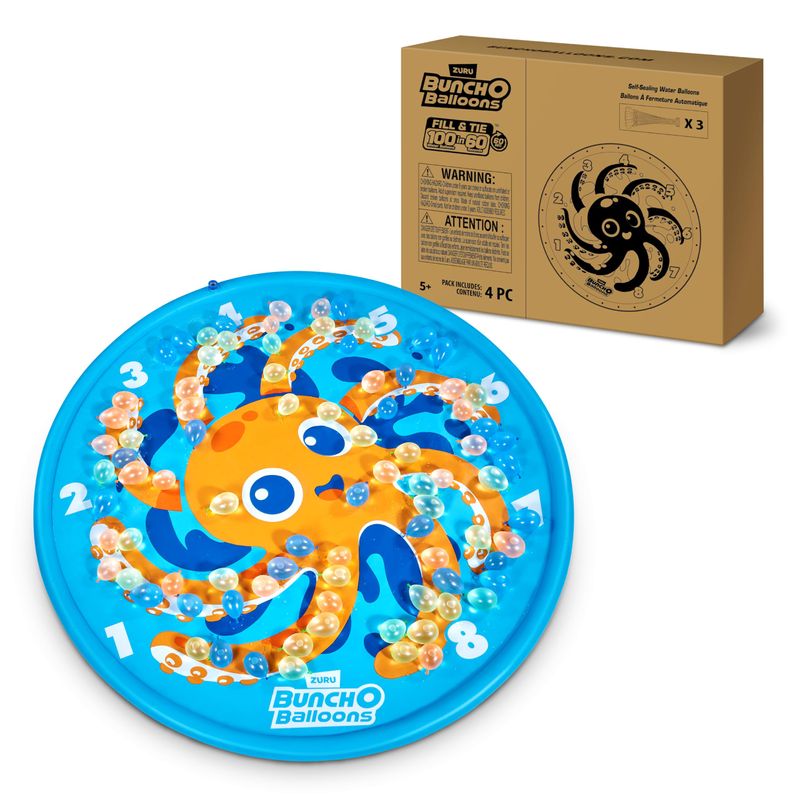 Original Bunch O Balloons Octopus Splash Pad with 100+ Rapid-Filling ...