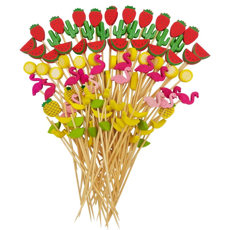 Hawaiian Themed Cocktail Picks Decorative Toothpicks for Appetizers ...