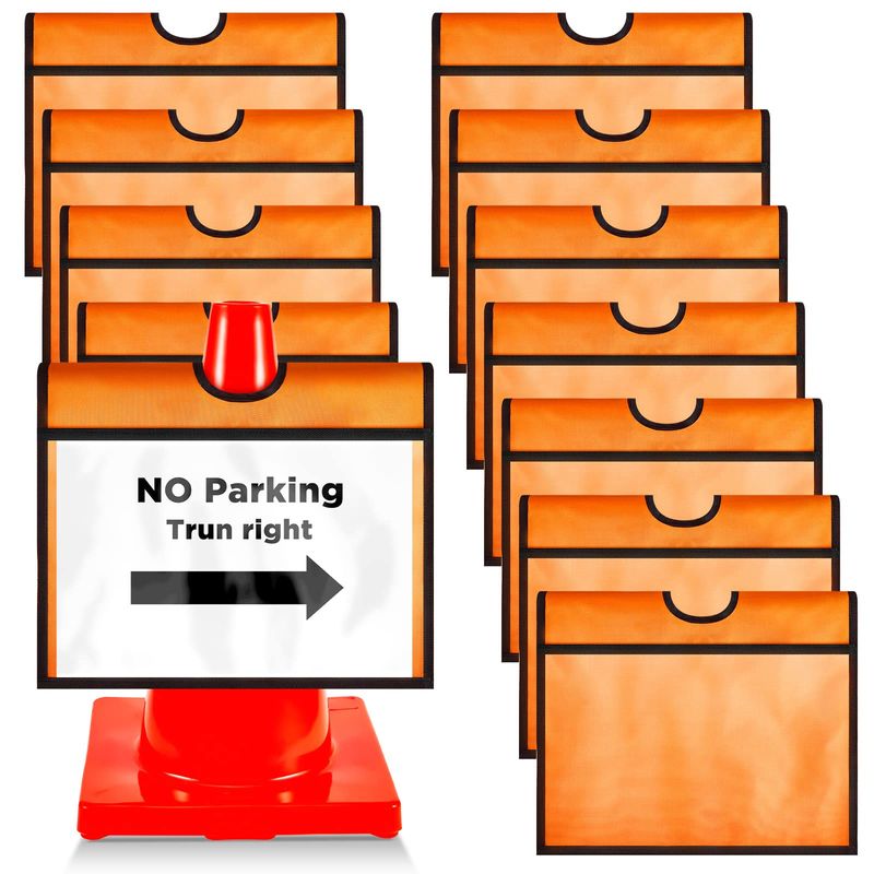 Traffic Cone Sleeve Safety Traffic Signs Orange Caution Sign Outdoor ...