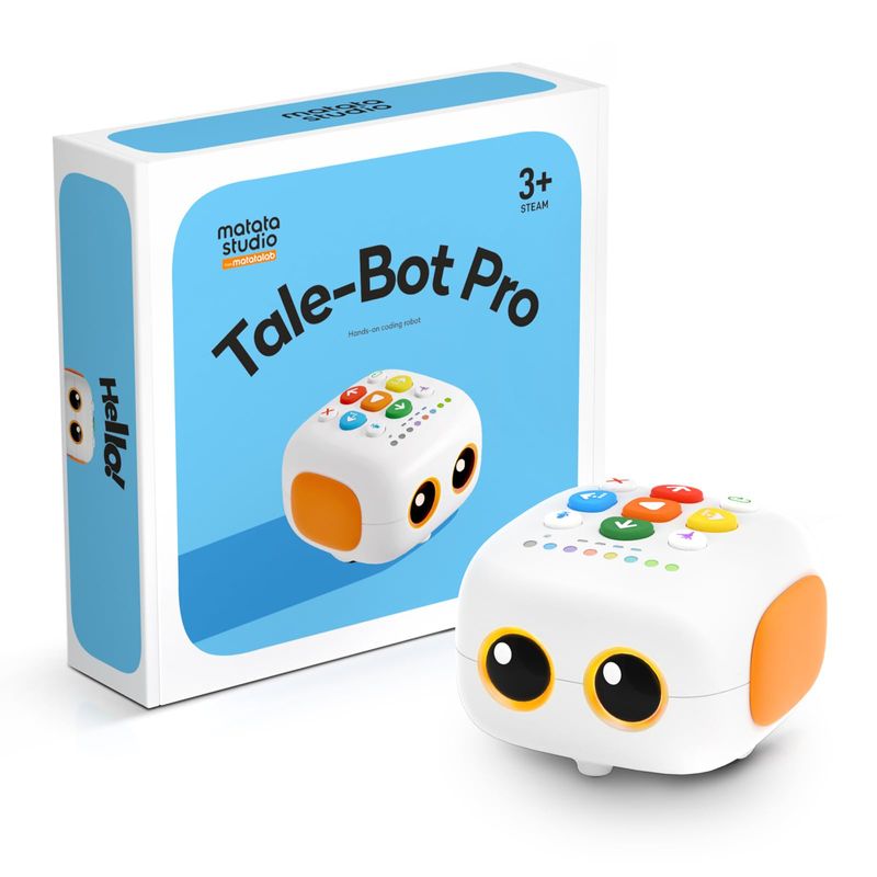 MatataStudio Talebot Pro Coding Robot for Kids Aged 3-5, Multilingual ...